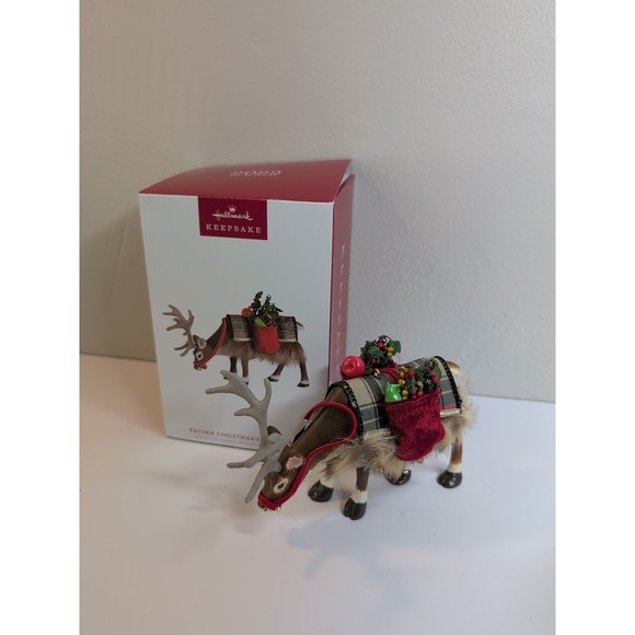 Hallmark | Holiday | 222 Hallmark Father Christmas Reindeer Ornament ...